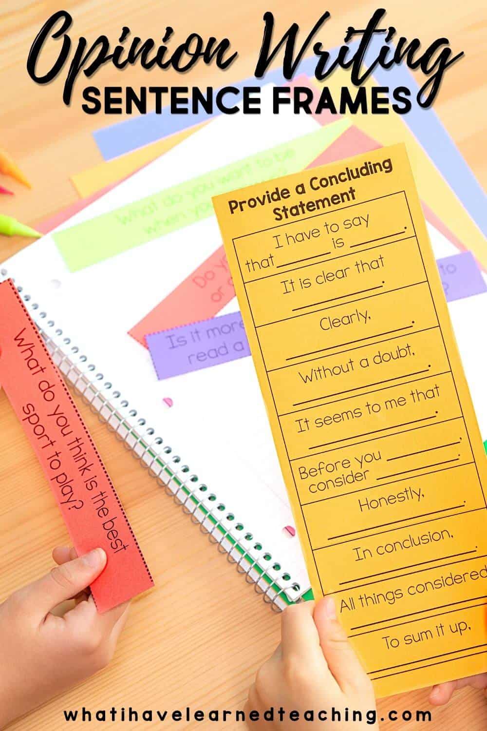 Opinion Writing Unit for Elementary Students