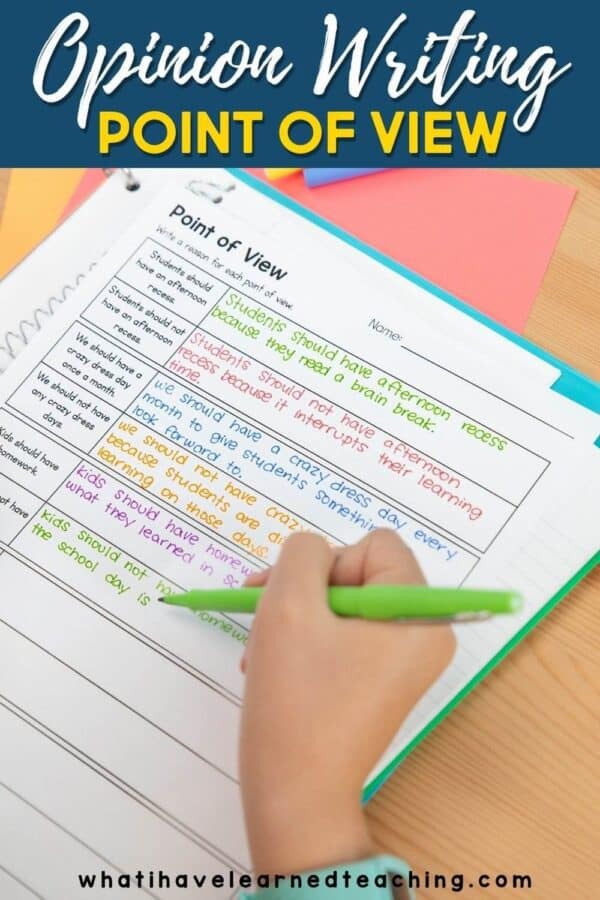 Opinion Writing Unit for 2nd Grade