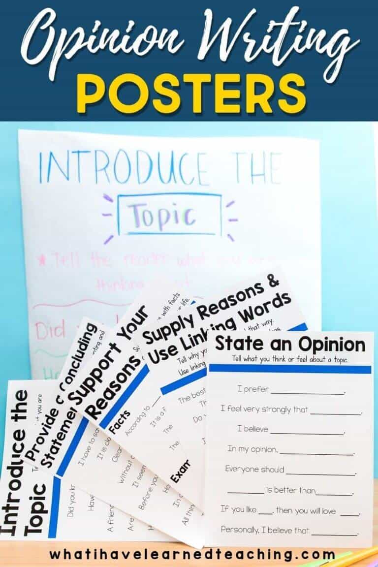 Opinion Writing Unit for 2nd Grade