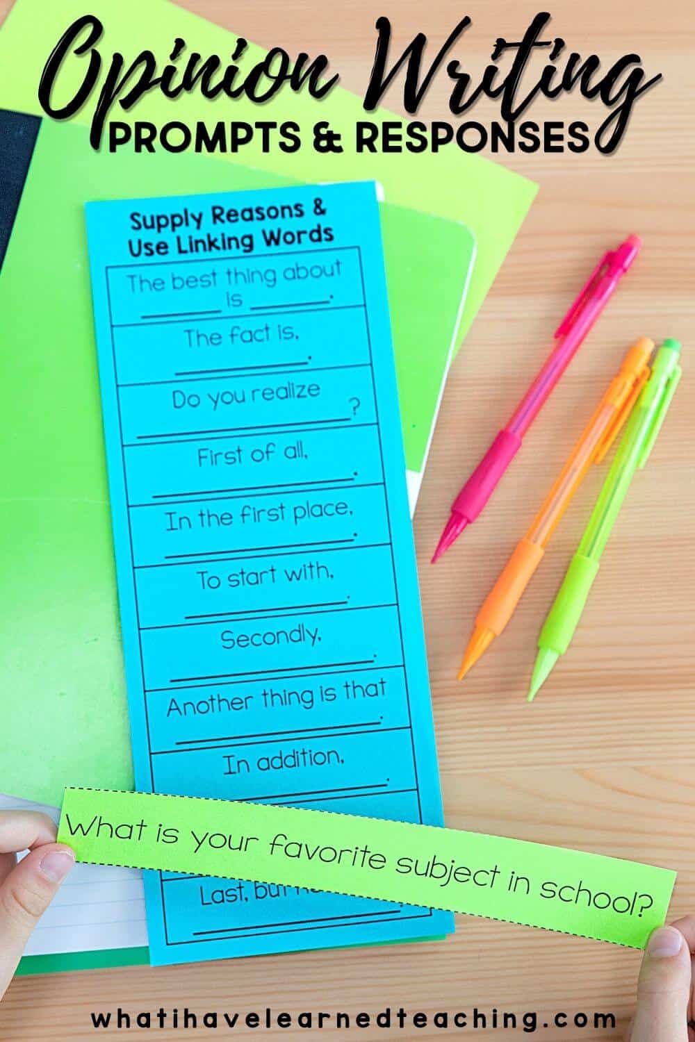 Opinion Writing Unit for Elementary Students