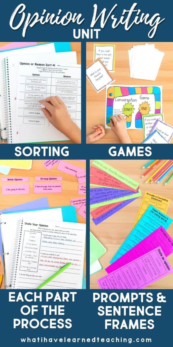 Opinion Writing Unit for Elementary Students