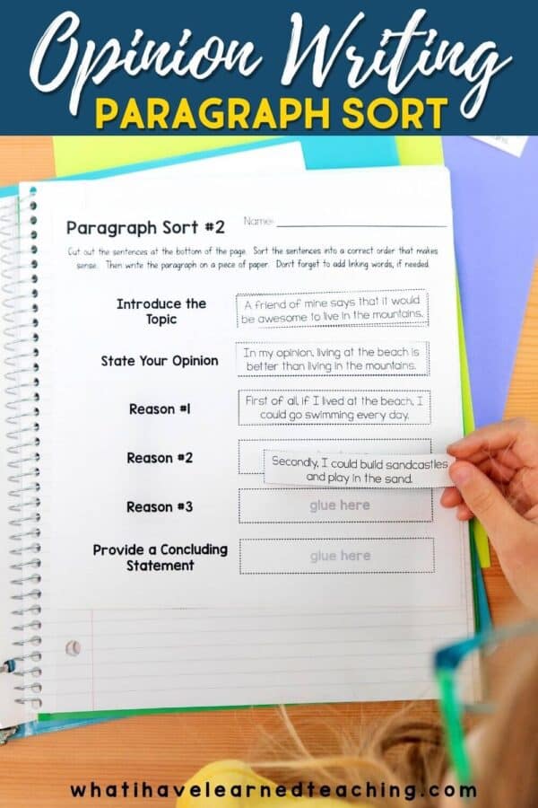 Opinion Writing Unit for 2nd Grade