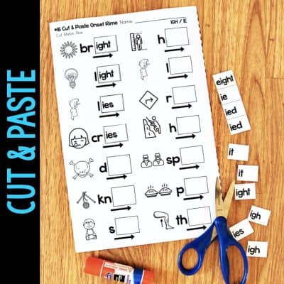 Long Vowel Teams IGH & IE Worksheets & Activities No-Prep Phonics ...