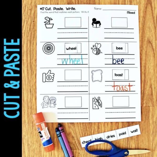 Long Vowel Teams Worksheets & Activities No-Prep Phonics Worksheets ...