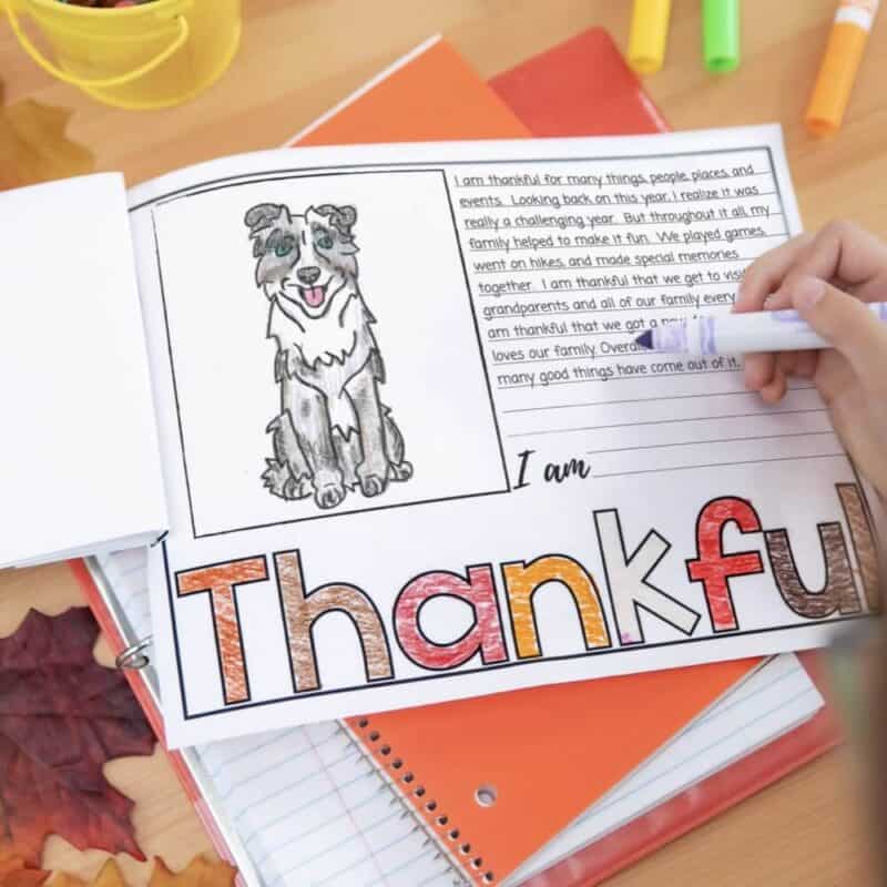 Thankful Craftivity Flap Book