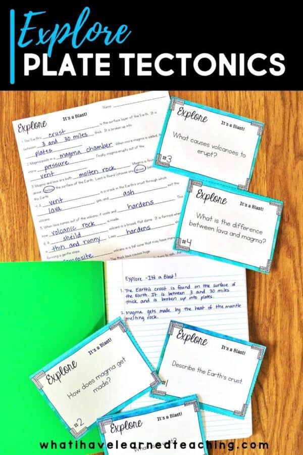 Plate Tectonics Science Stations for Fourth Grade