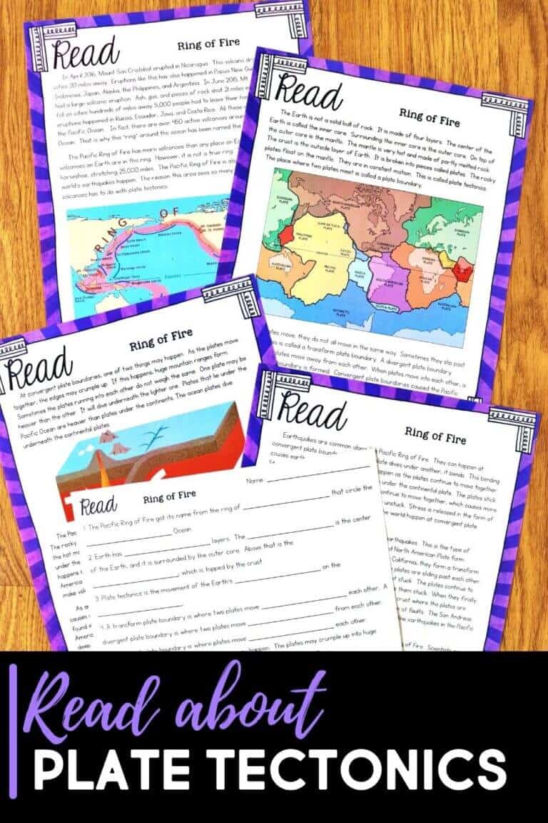 Plate Tectonics Science Stations for Fourth Grade