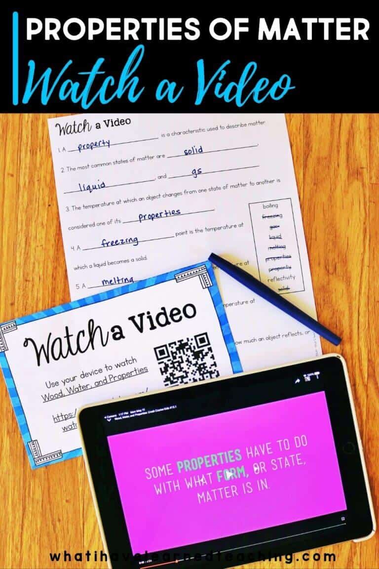 Properties of Matter Science Stations for Fifth Grade