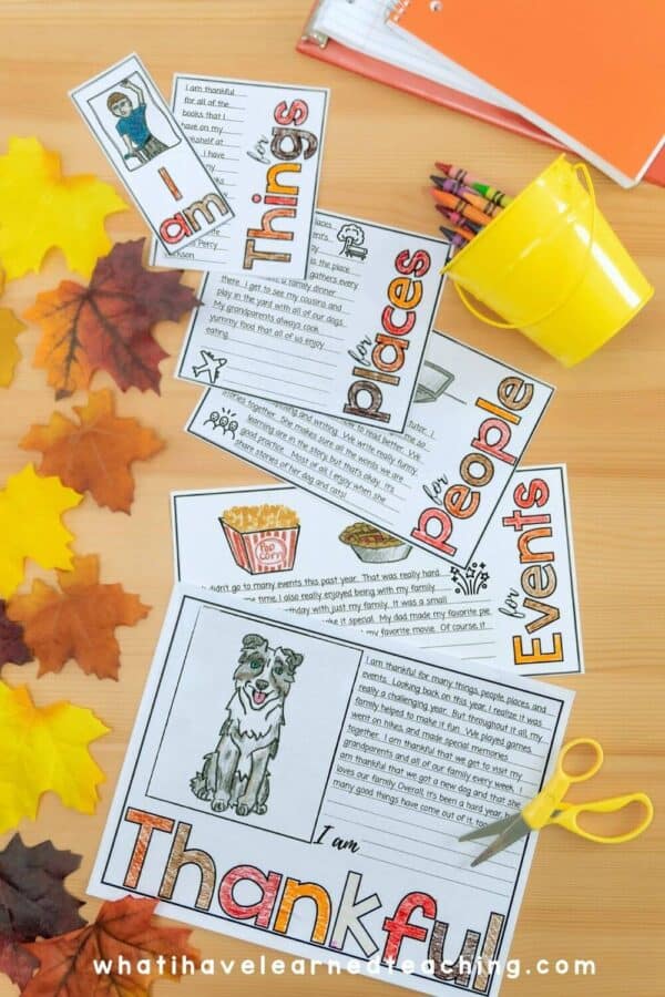 Thankful Flapbook: A Thanksgiving Writing Activity