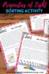 Translucent Transparent Opaque Science Sorting Activity