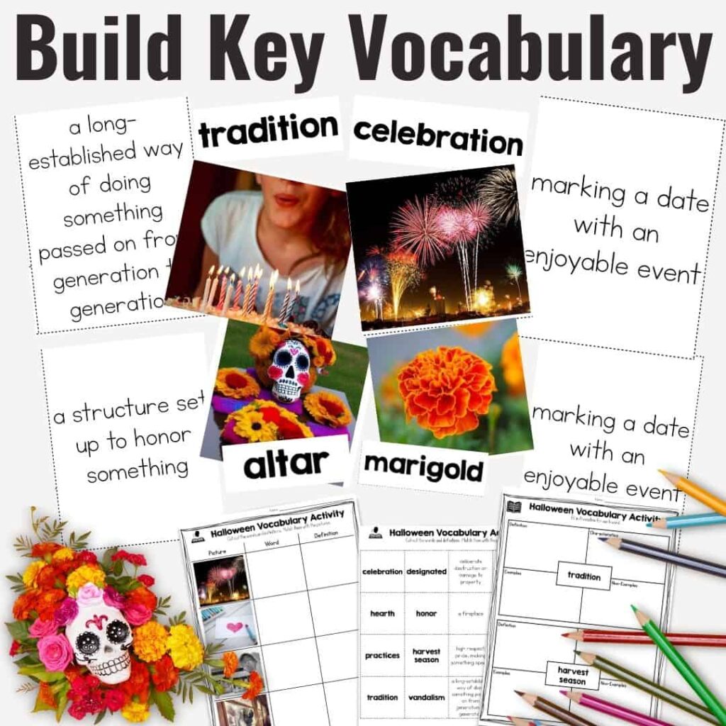 History of Halloween & Dia de los Muertos Reading Passage & Activities