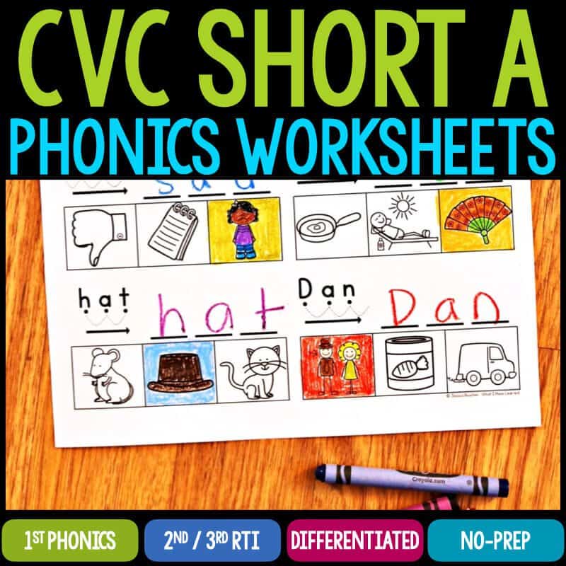 Back to Basics Phonics Worksheets - Short A Worksheets