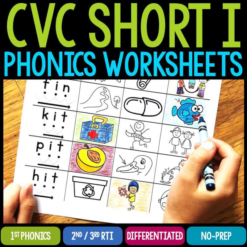 Back to Basics Phonics Worksheets - Short I Worksheets