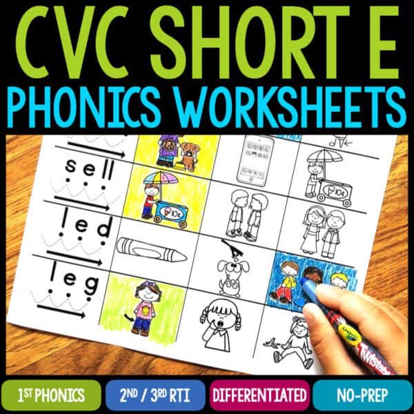 Short I Phonics Worksheets - Short I CVC Words