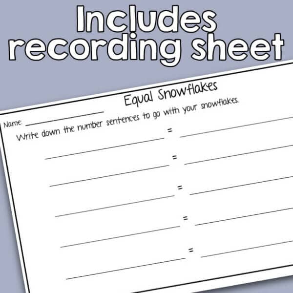 Equal Snowflakes - Exploring Equality and Balancing Visual Equations