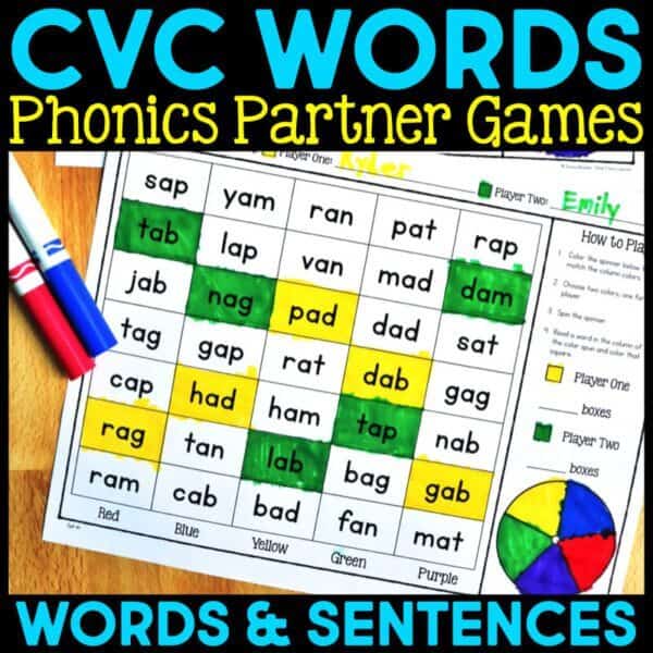 CVC BUNDLE - Resources to Teach Reading by Phonics Patterns - 18 Resources