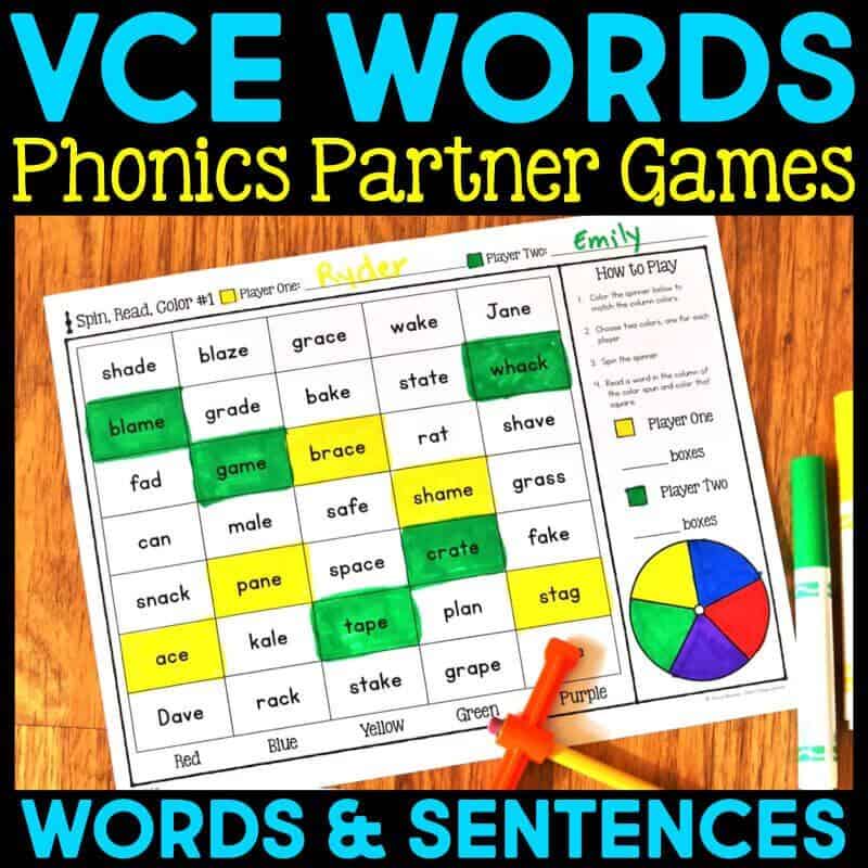 VCE Phonics Partner Games
