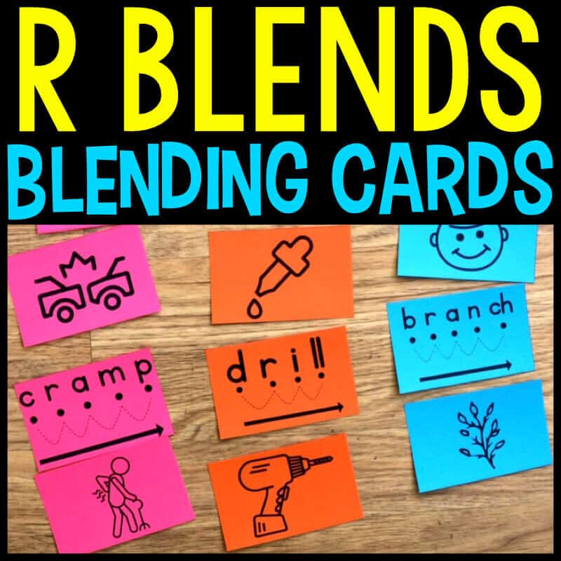 R Blends for Short Vowels Blending Cards