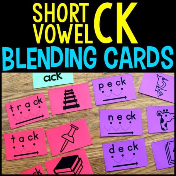Blending Cards for Kindergarten & First Grade Phonics