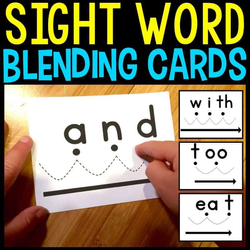 Decodable Sight Words Blending Cards