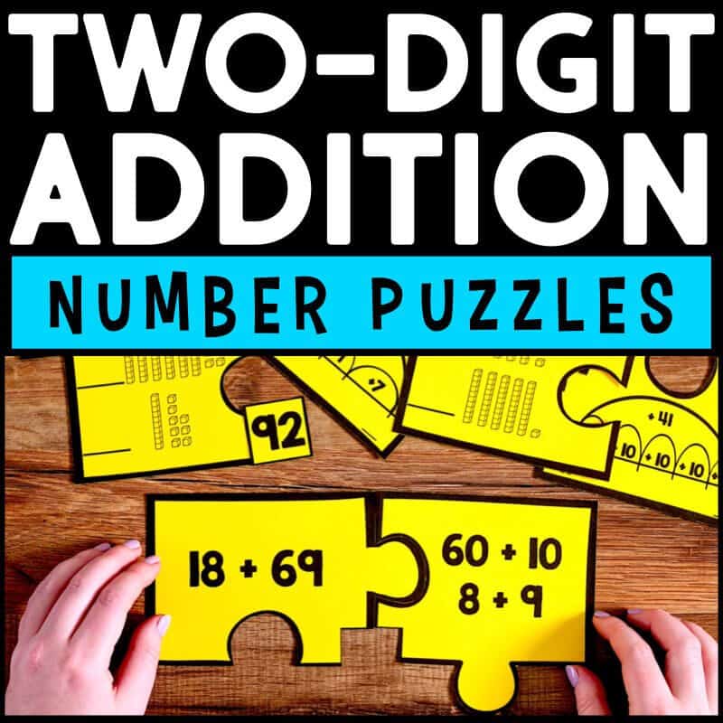 Two-Digit Addition Number Puzzles