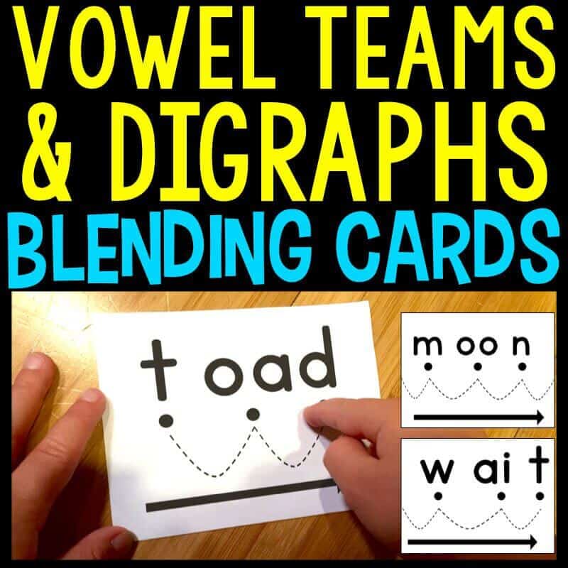 Long and Other Vowel Digraphs Blending Cards