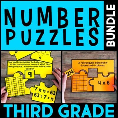 Fraction Number Puzzles Number Puzzles - NF