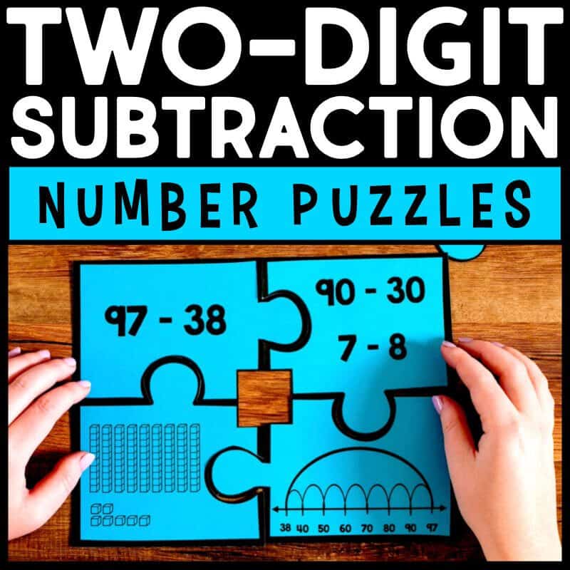 Two-Digit Subtraction Number Puzzles