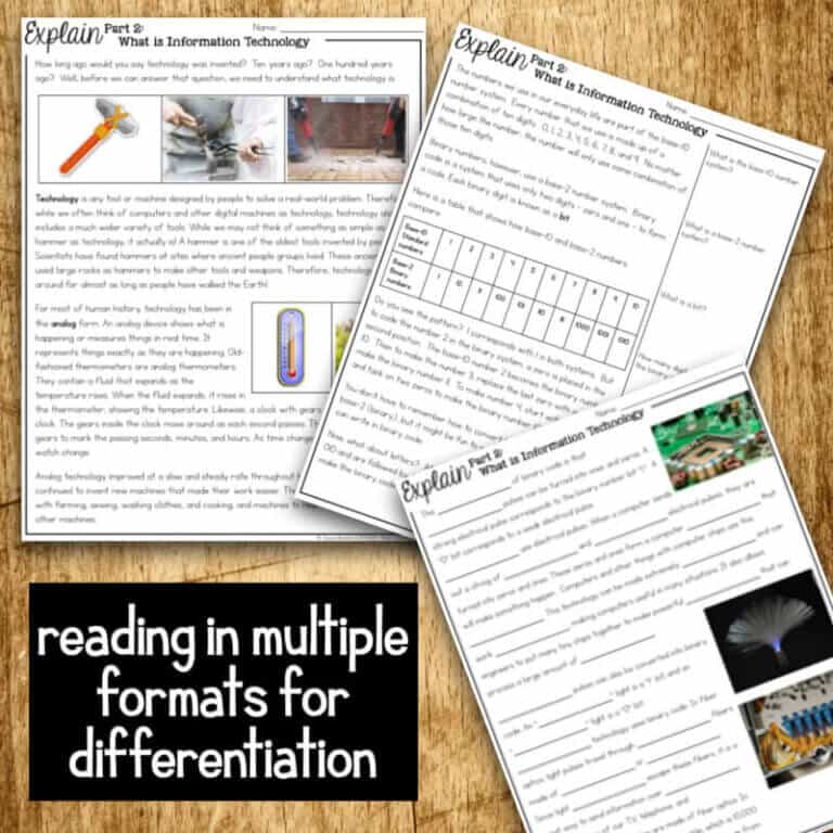 Information Technology 5E NGSS Science Unit Plan