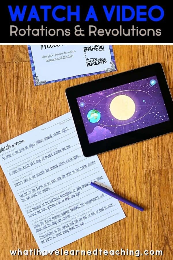 Earth's Place in the Universe Day and Night Activities