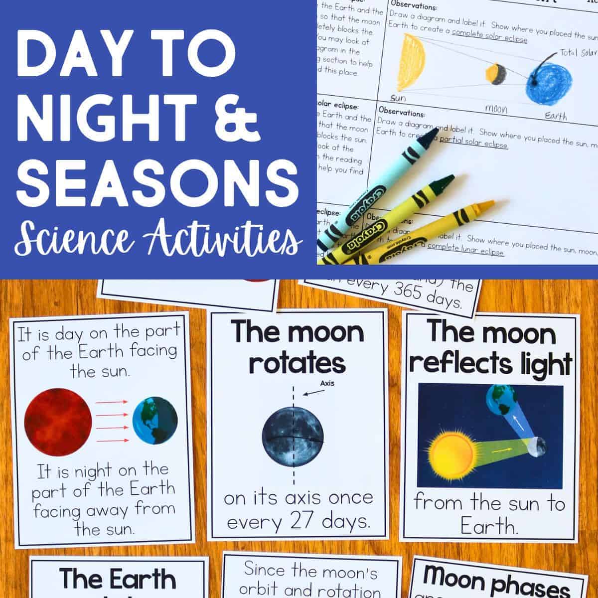 Earth's Place in the Universe Day and Night Activities