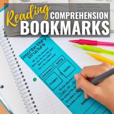 Reading Comprehension Tools Bundle | Bookmarks, Posters, Rings ...