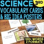 Science Vocabulary Cards & Big Idea Posters for Elementary Grades