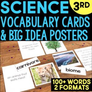 3rd Grade Science Vocabulary Cards & Big Idea Posters for NGSS