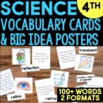 Science Vocabulary Cards & Big Idea Posters for Elementary Grades