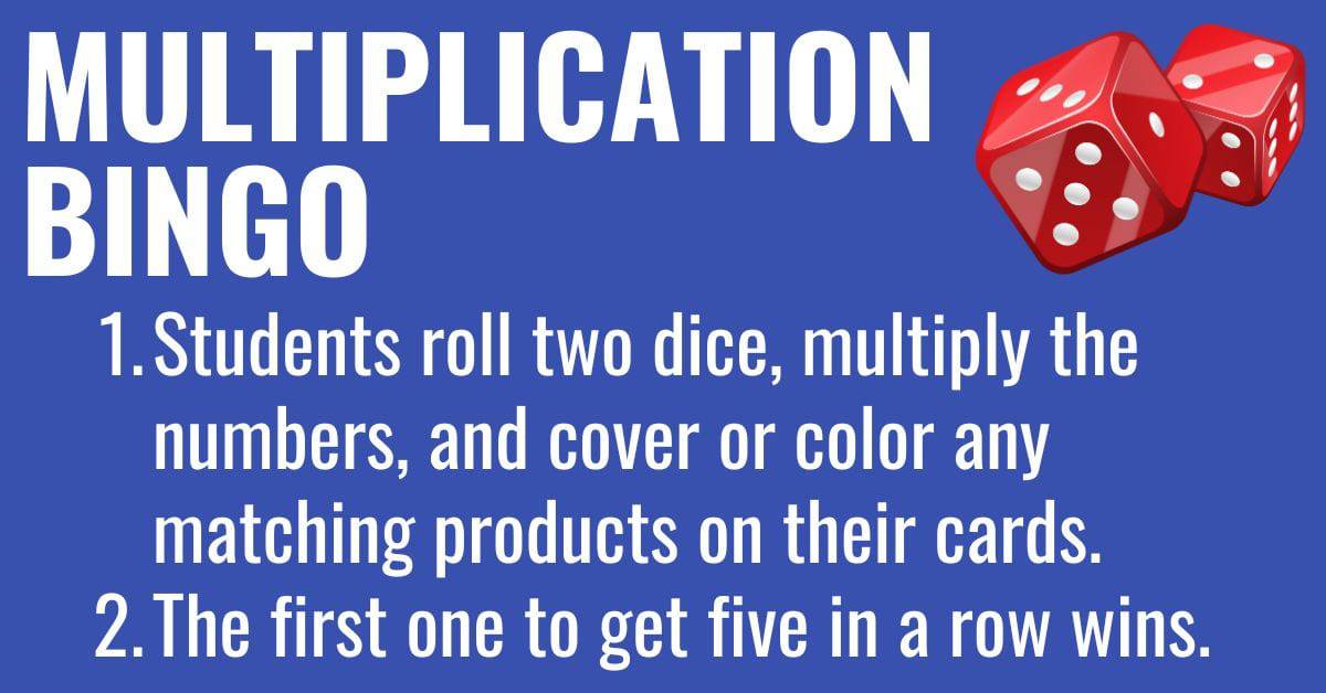 6 Multiplication Dice Games to Practice Math Facts