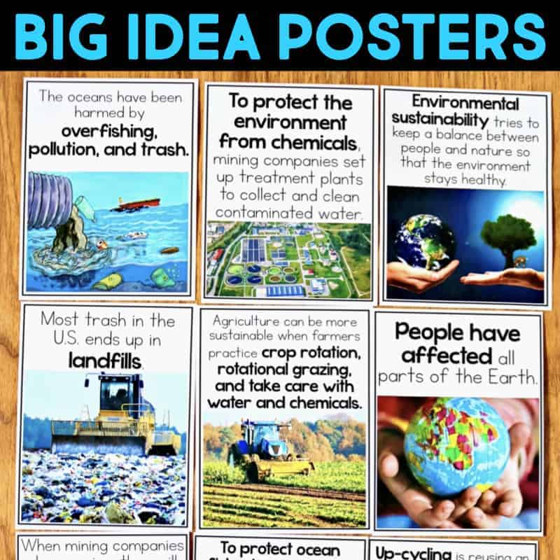 5th Grade Science Vocabulary Cards & Big Idea Posters for NGSS