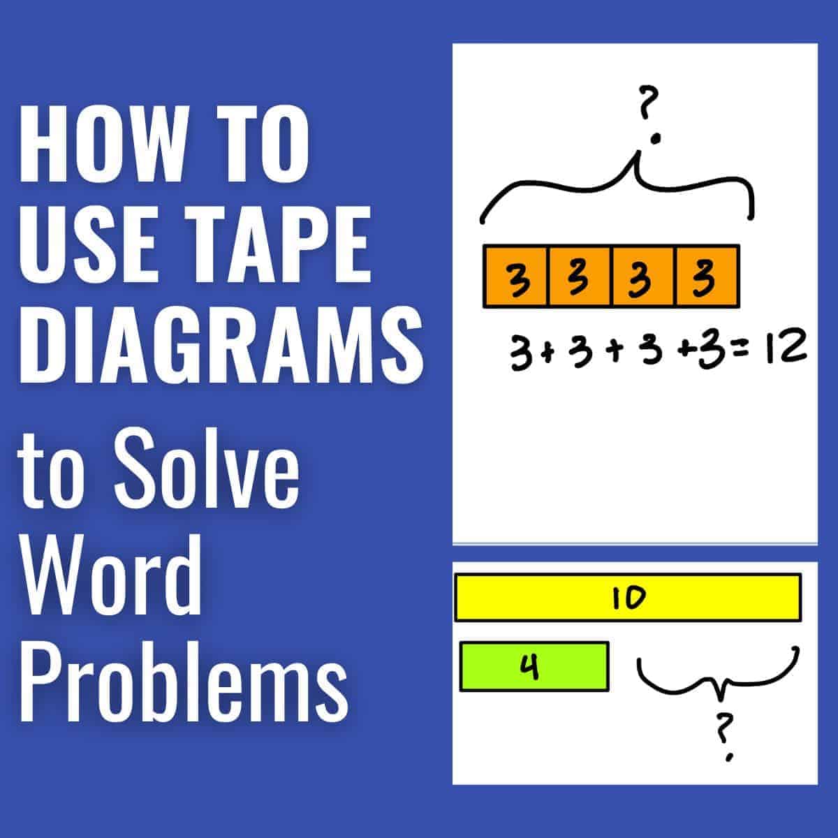 How to Use Tape Diagrams in Math to Solve Word Problems