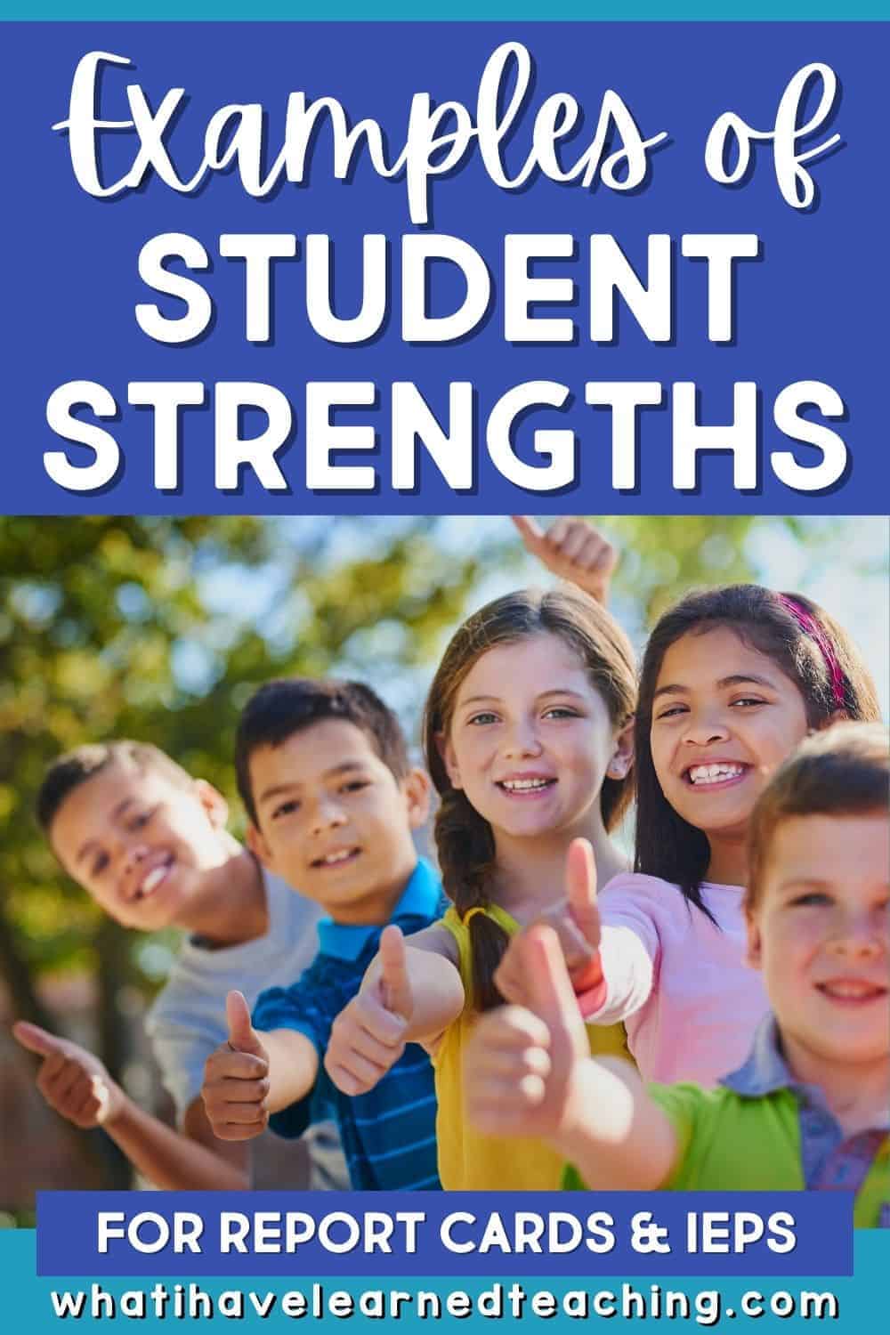 Focus on Student Strengths - 100+ Examples to Share
