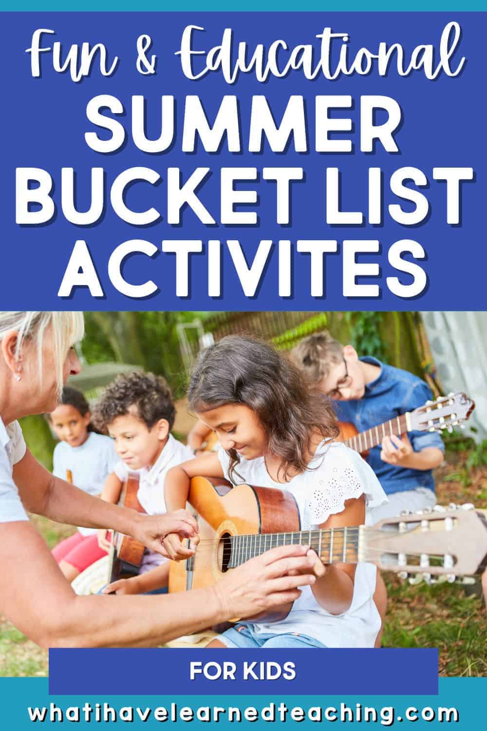 Summer Bucket List Activities for Kids