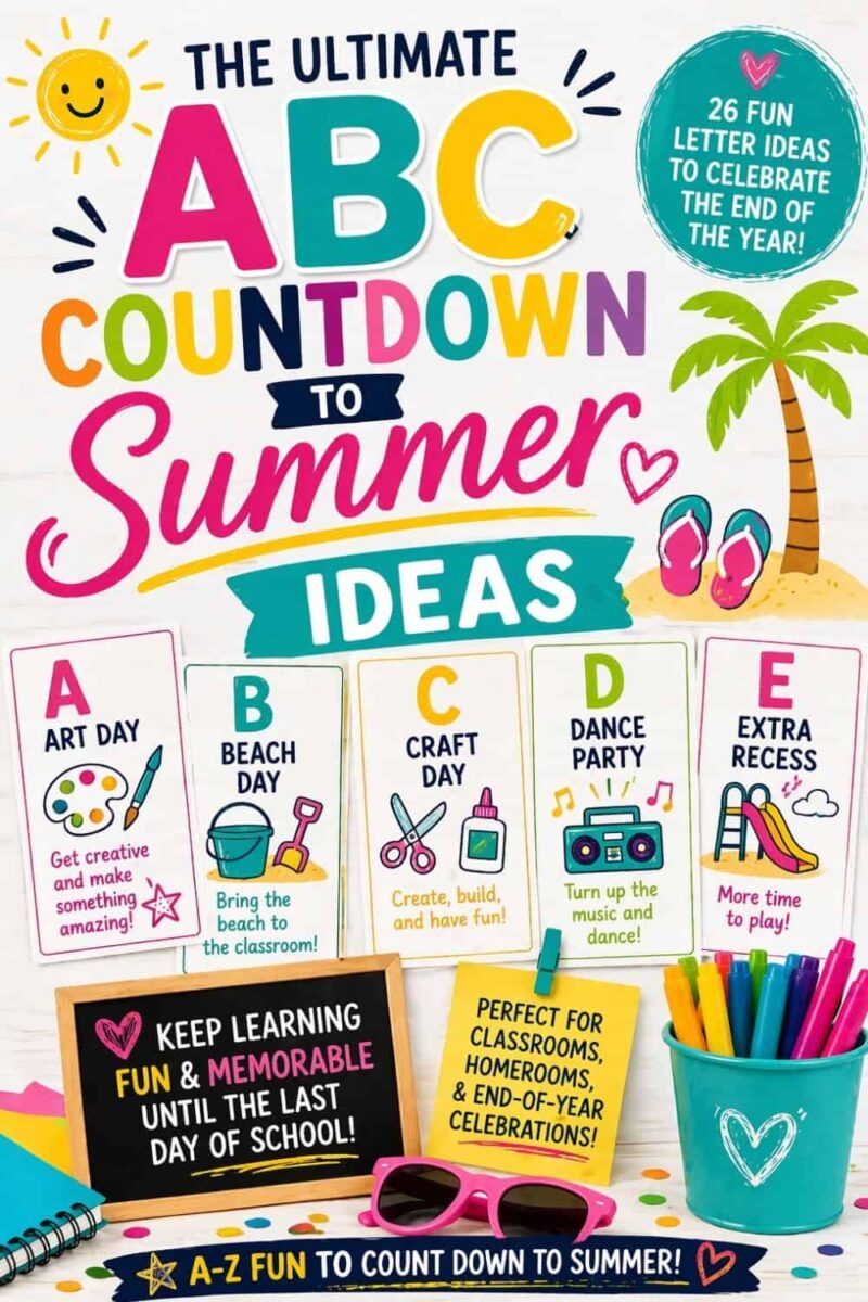 96 ABC Countdown to Summer Ideas for Elementary Classrooms