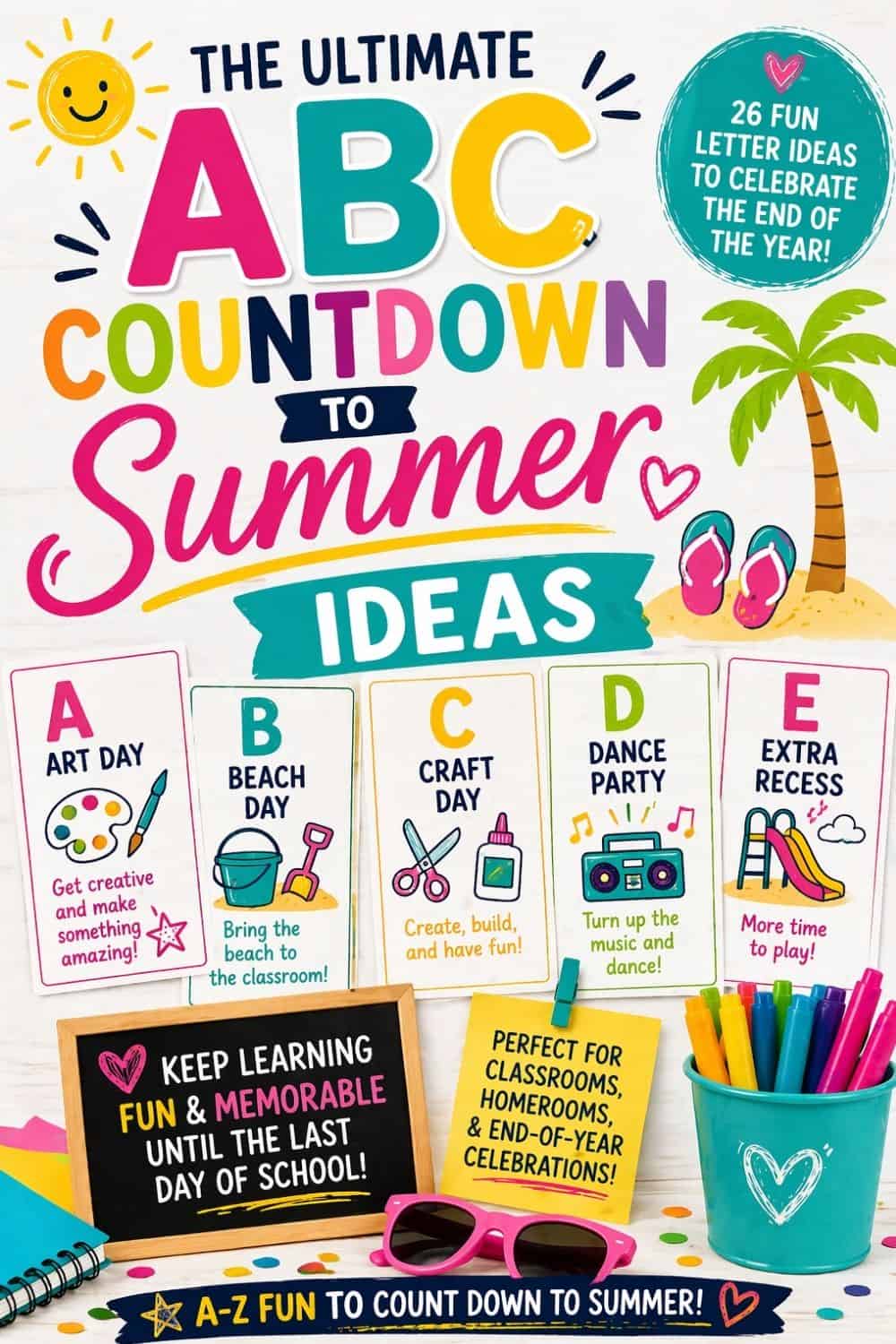 96 ABC Countdown to Summer Ideas for Elementary Classrooms