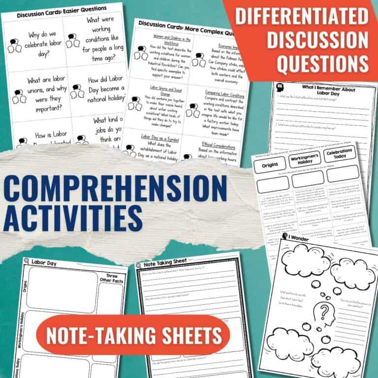 Labor Day Reading Comprehension: Passages and Activities for Grades 2–5