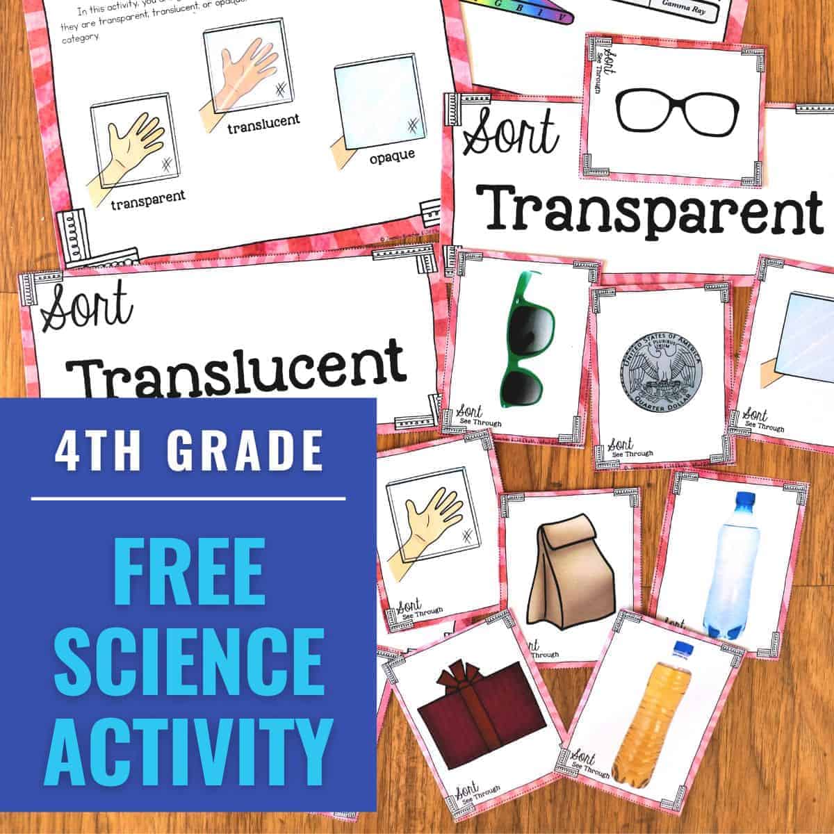 Renewable and Nonrenewable Resources Sort for Fourth Grade Science Stations