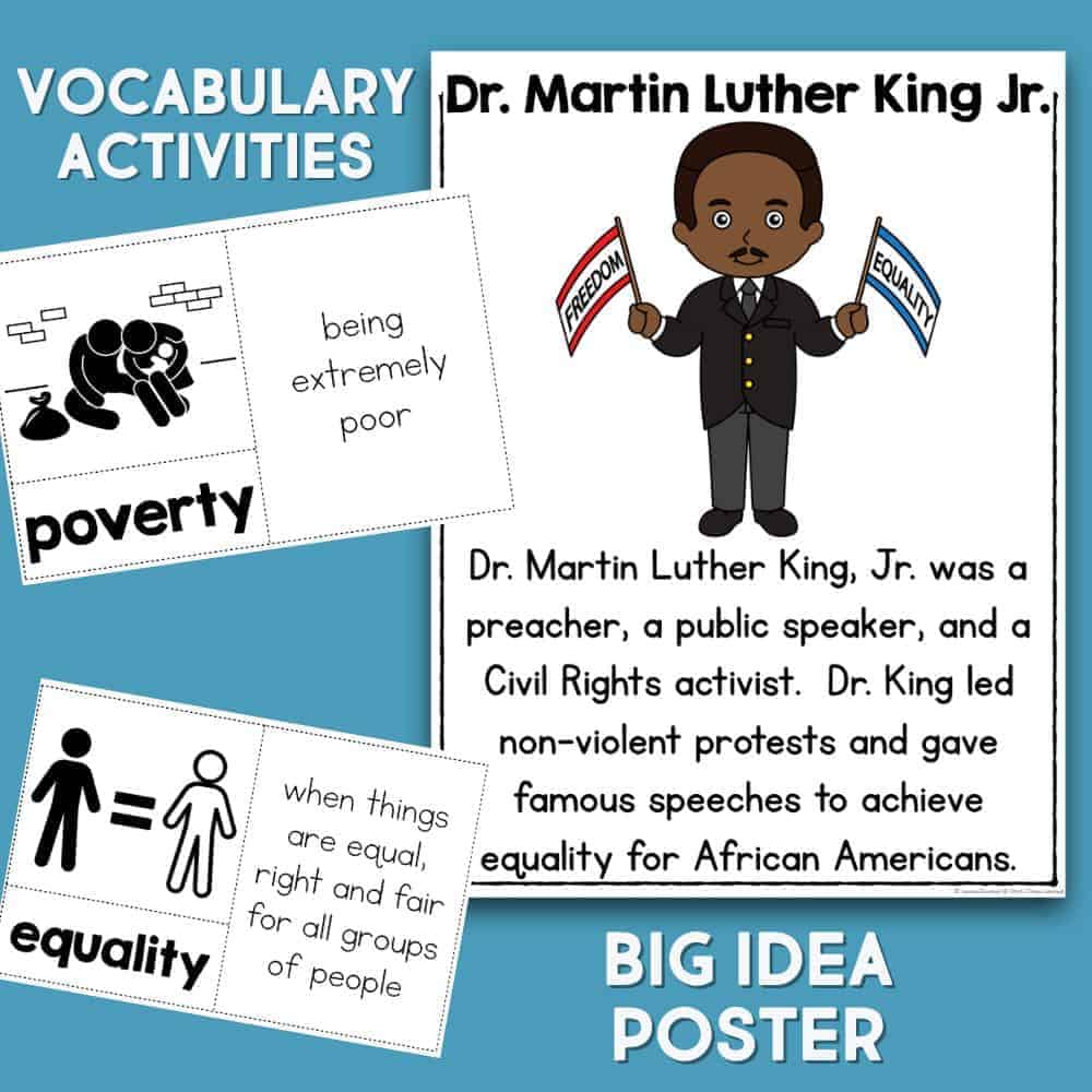 Martin Luther King Jr Reading Comprehension Activities Biography ...