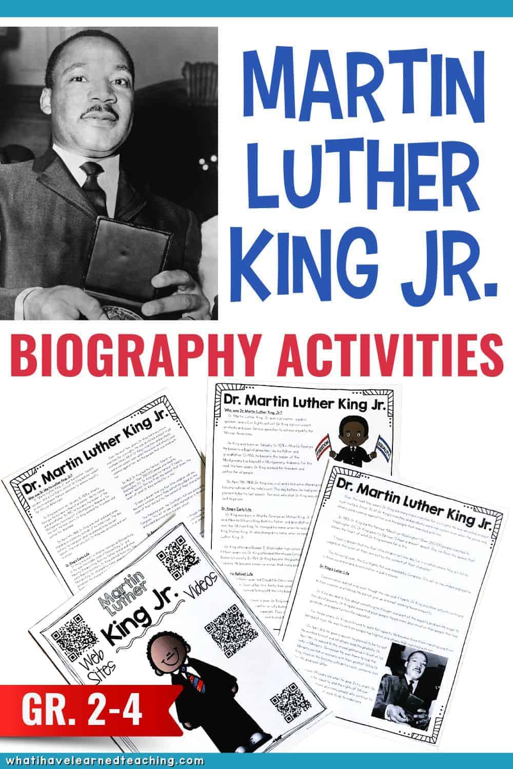 Martin Luther King Jr. Biography Activities for Kids