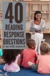 40+ Reading Response Questions to Use with Any Book