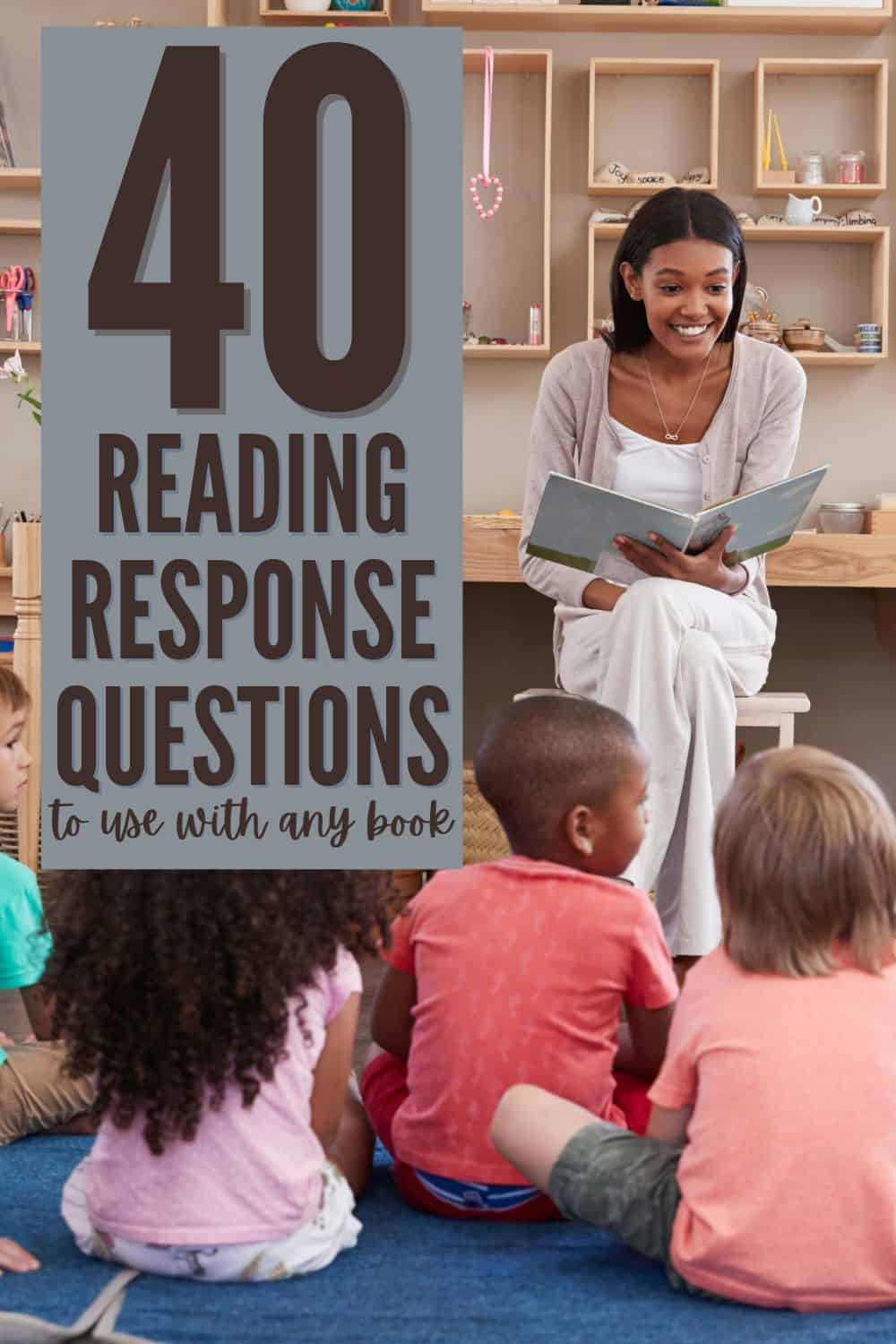 40+ Reading Response Questions to Use with Any Book