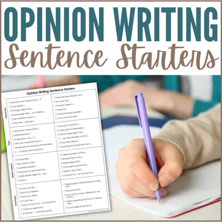100 Opinion Writing Prompts for Elementary Students