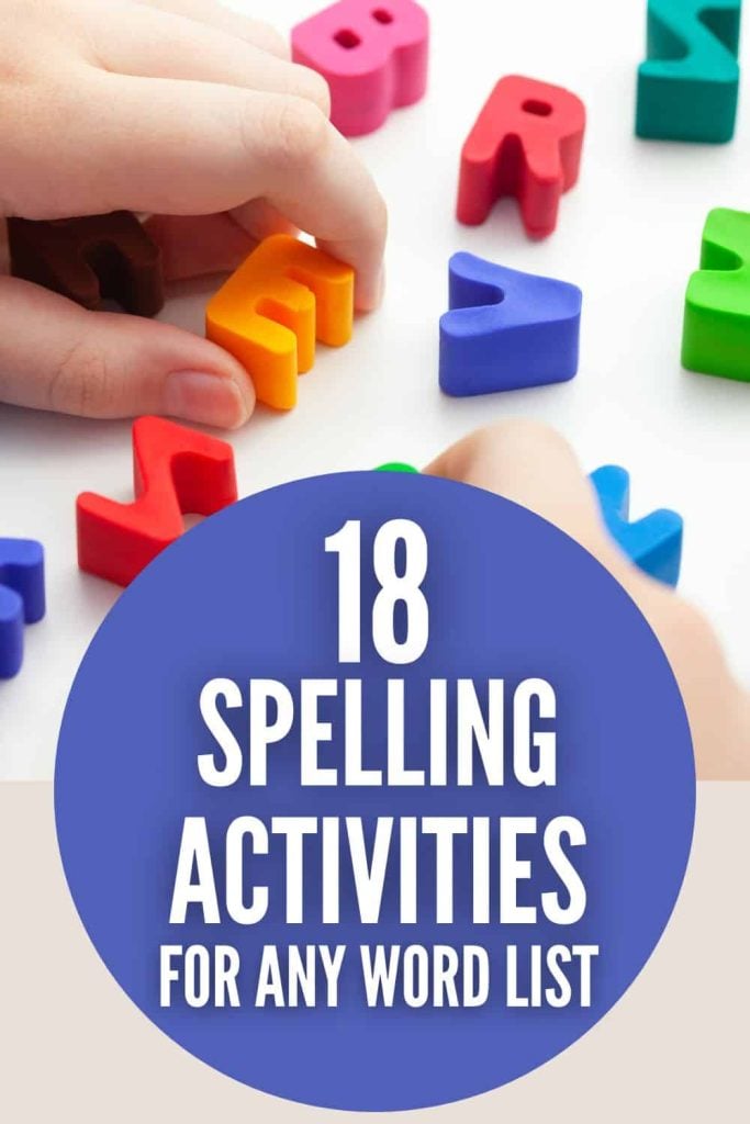 18 Spelling Activities That Work with Any Word List